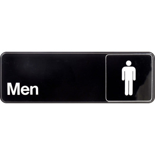 Hillman Group Men's Restroom Sign (3" X 9") - Weston, WV - P & G Hardware